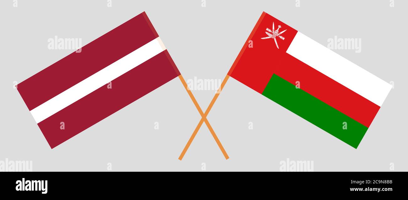 Oman latvia flag Stock Vector Images - Alamy