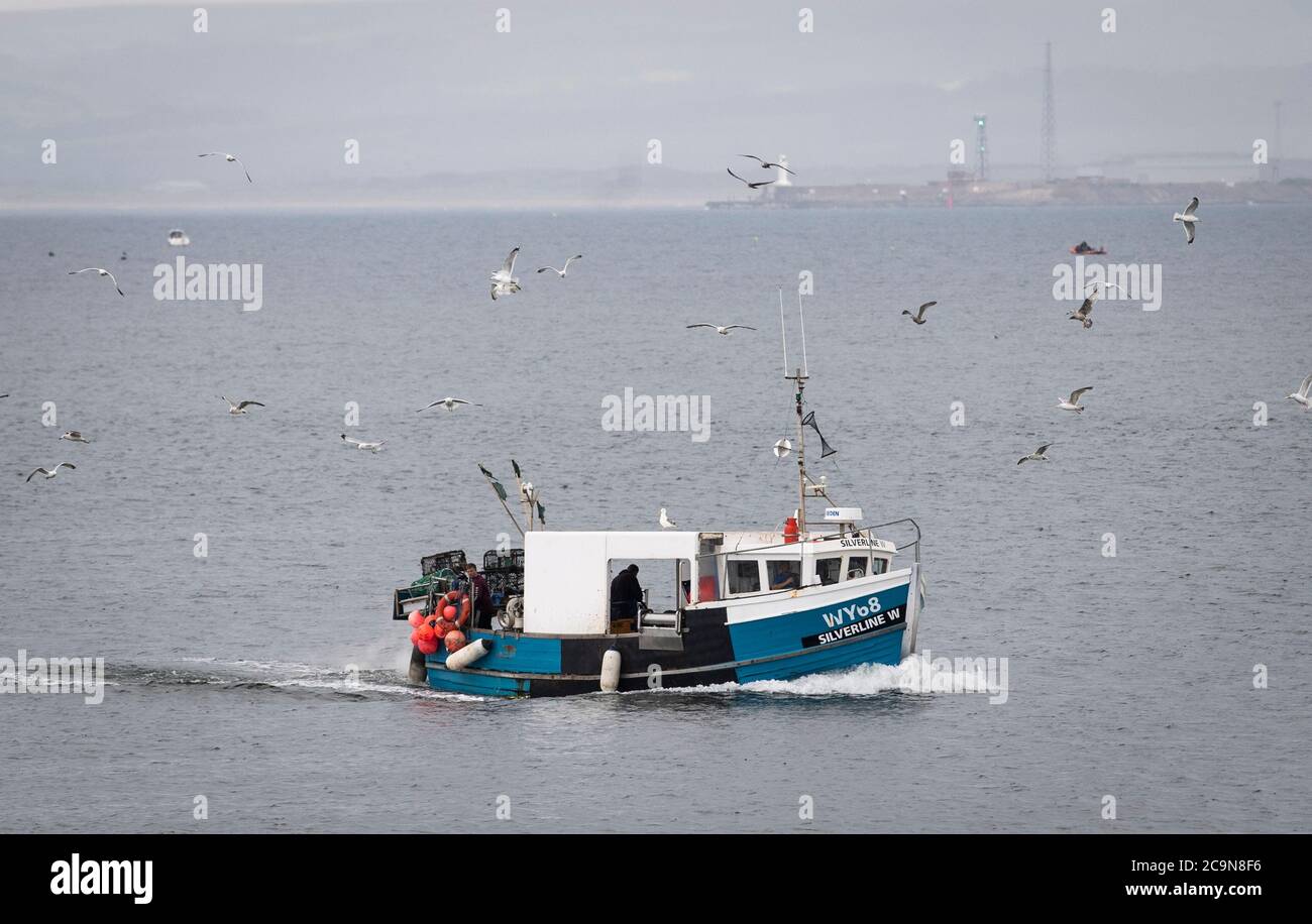Hartlepool / UK - August 1st 2020: The fishing boat / vessel ...