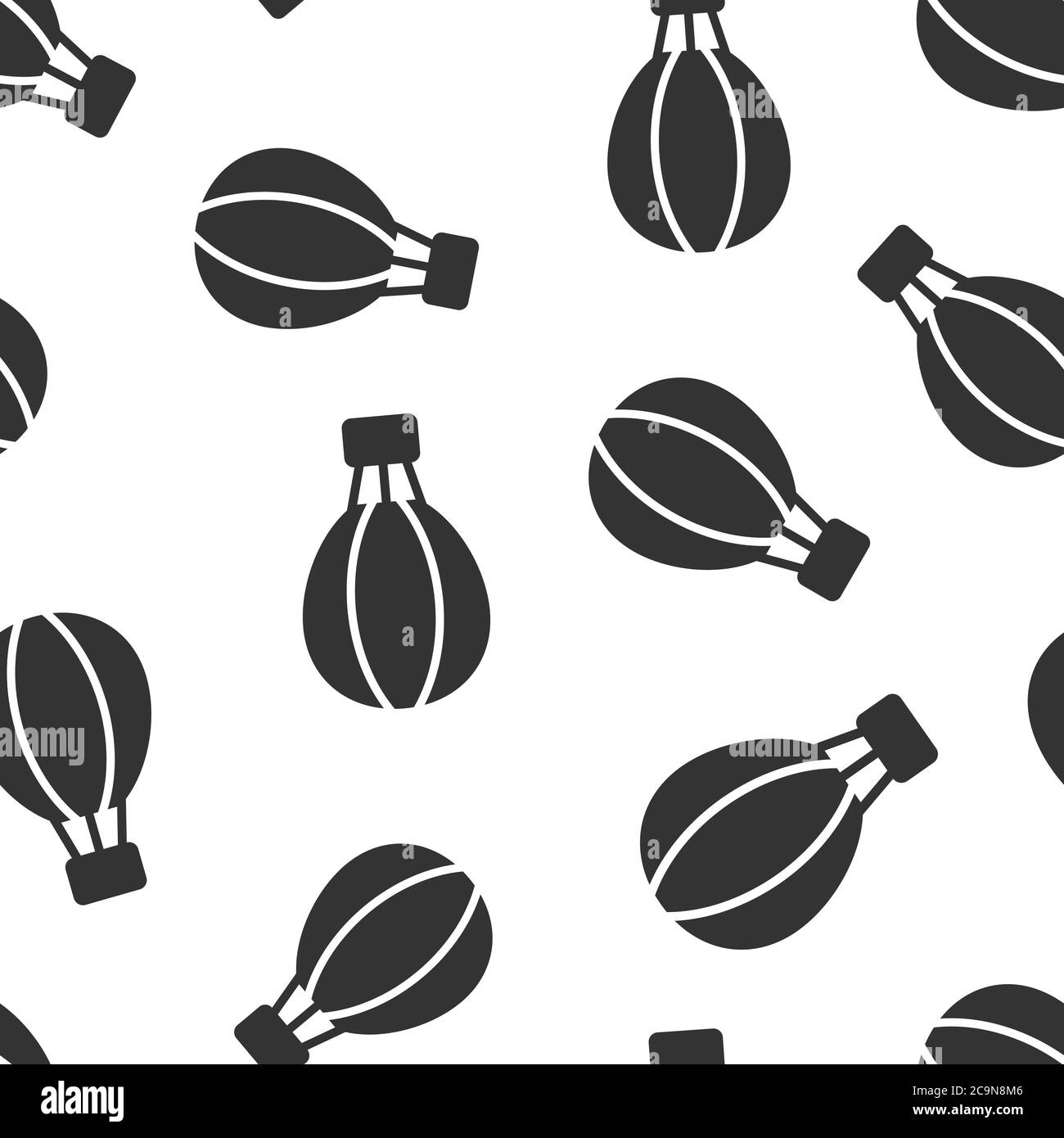 Air balloon icon in flat style. Aerostat vector illustration on white ...