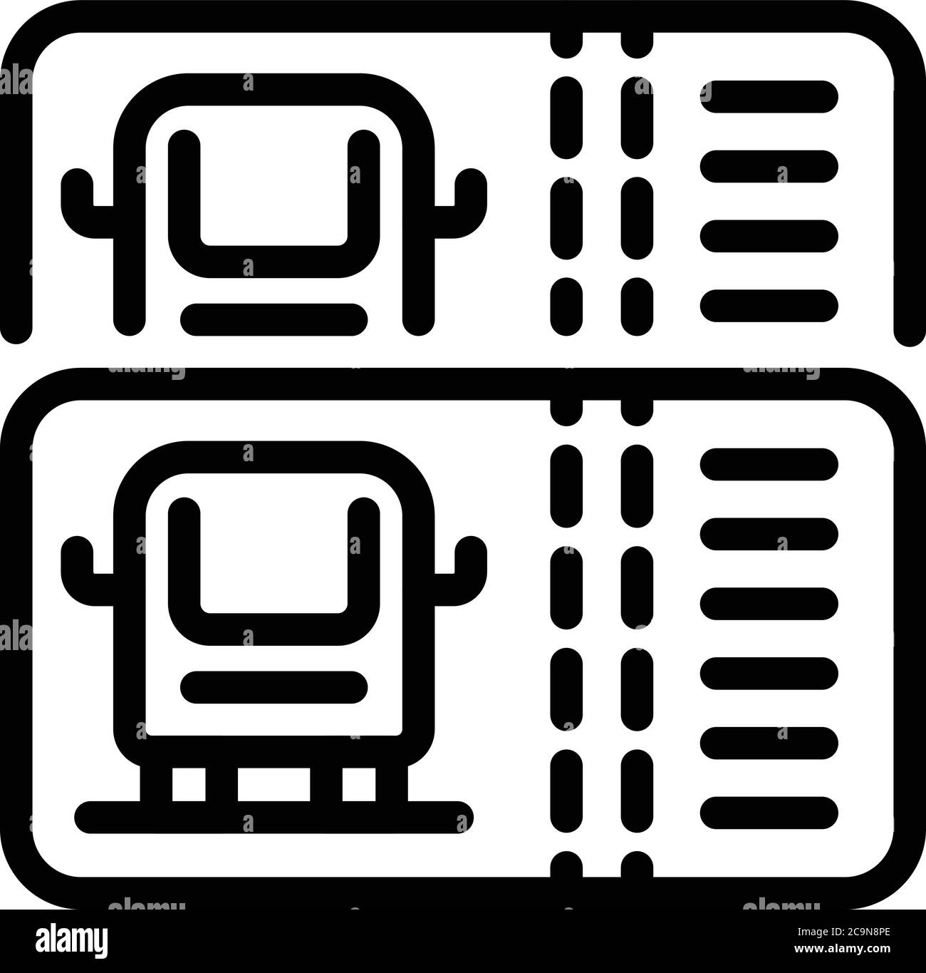 Cashless line icon outline Black and White Stock Photos & Images - Alamy