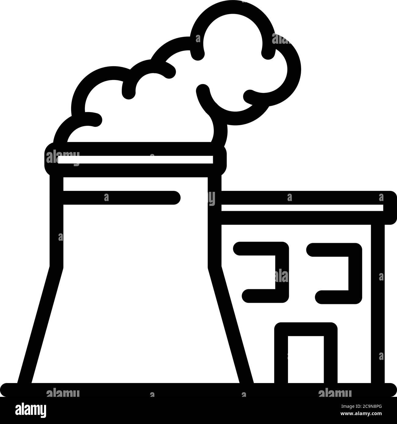 Metallurgy power plant icon, outline style Stock Vector Image & Art - Alamy