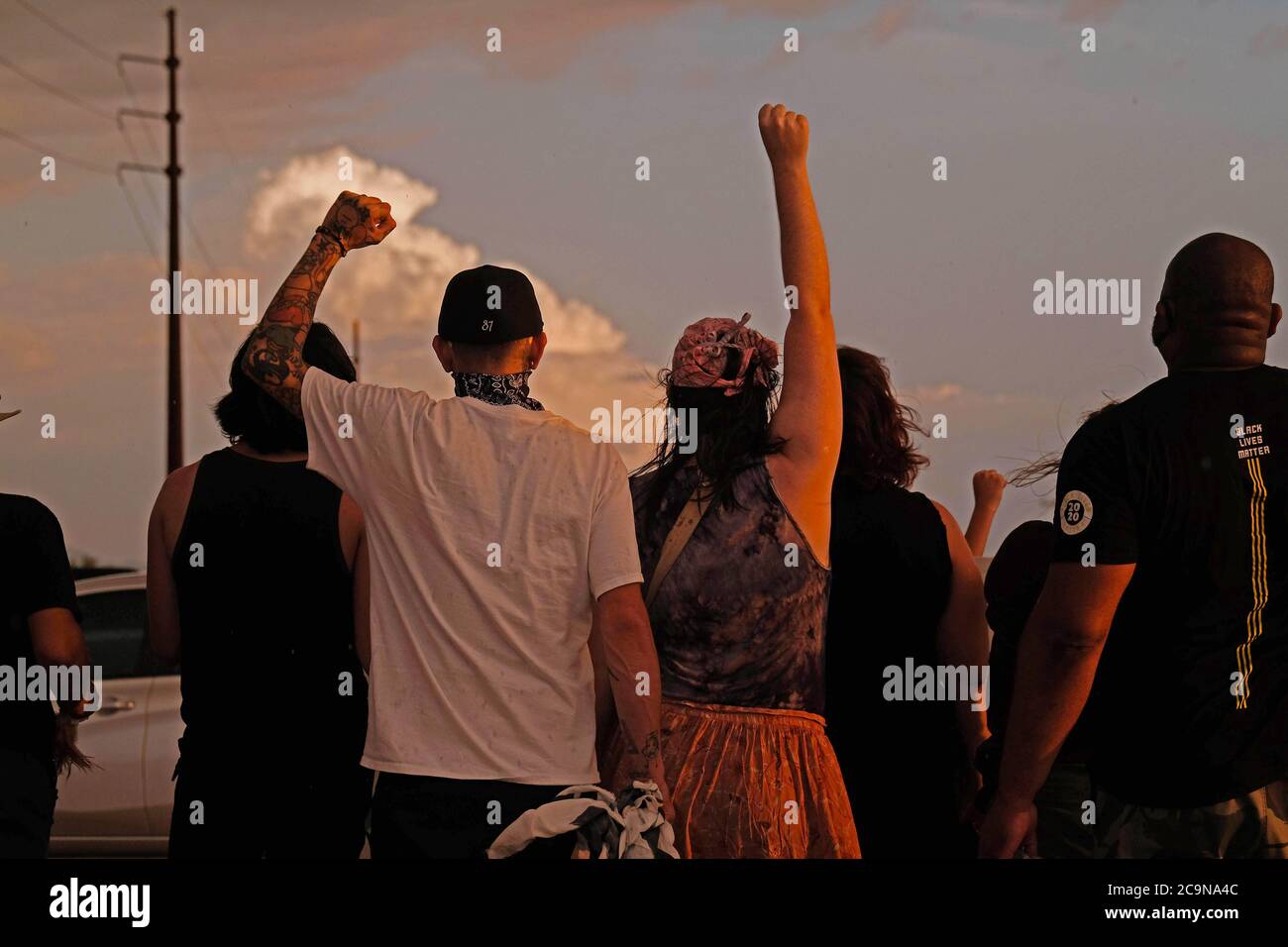 Tucson, Arizona, USA. 1st Aug, 2020. Families, friends and prison ...
