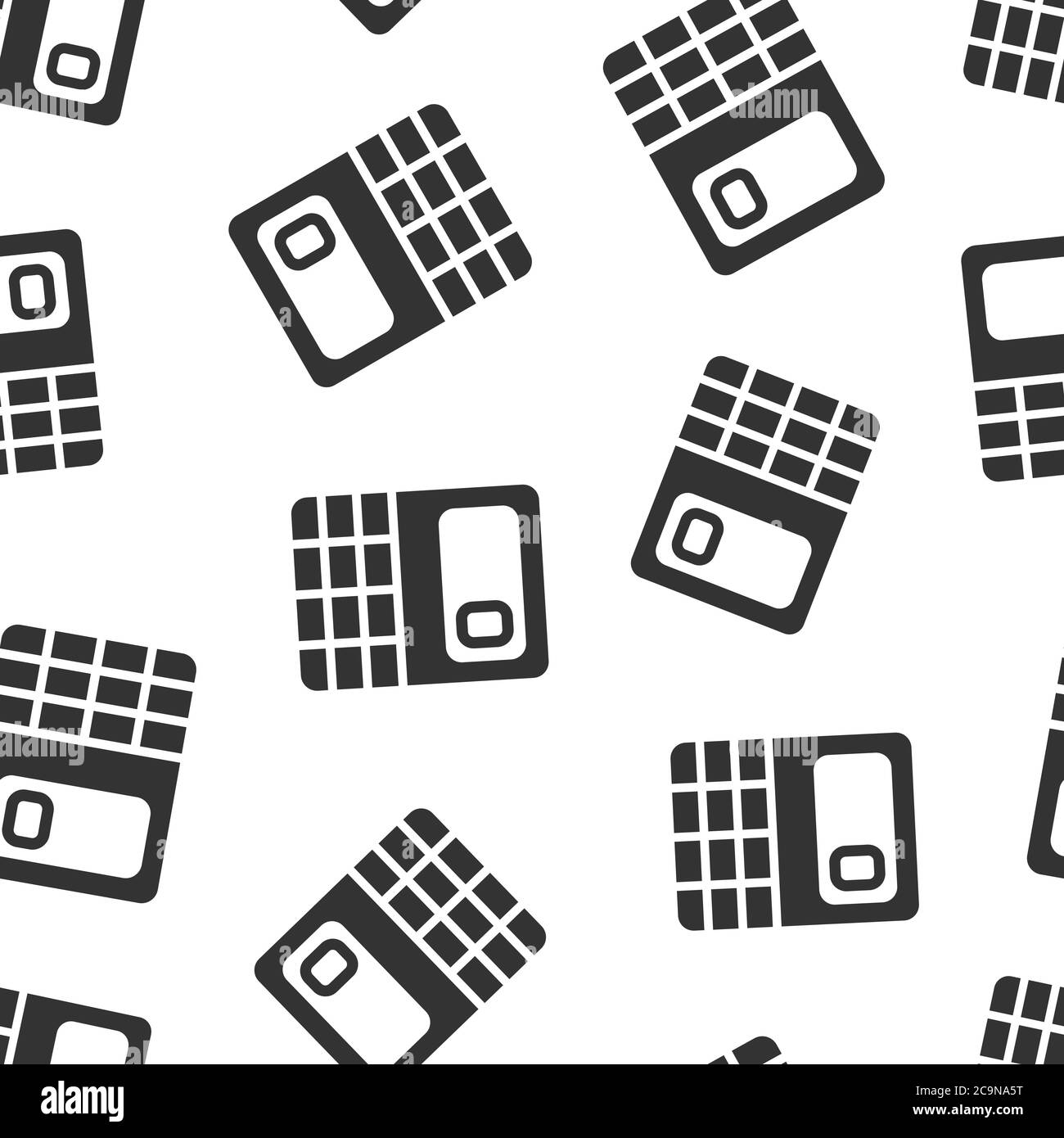 Calculator icon in flat style. Calculate vector illustration on white ...