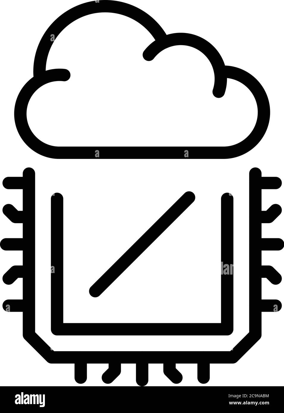 Operating system cloud processor icon, outline style Stock Vector Image ... Operating system cloud processor icon, outline style Stock Vector Image ...