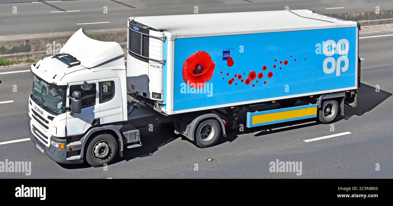 Lorry truck & short wheel base Coop food supermarket retail business ...