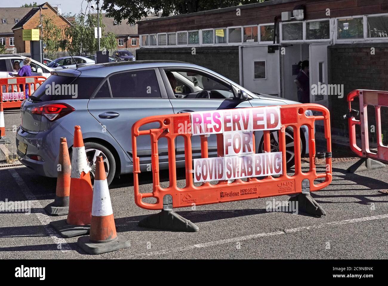 Orsett NHS Hospital makeshift car parking spaces reserved for Covid 19 ...