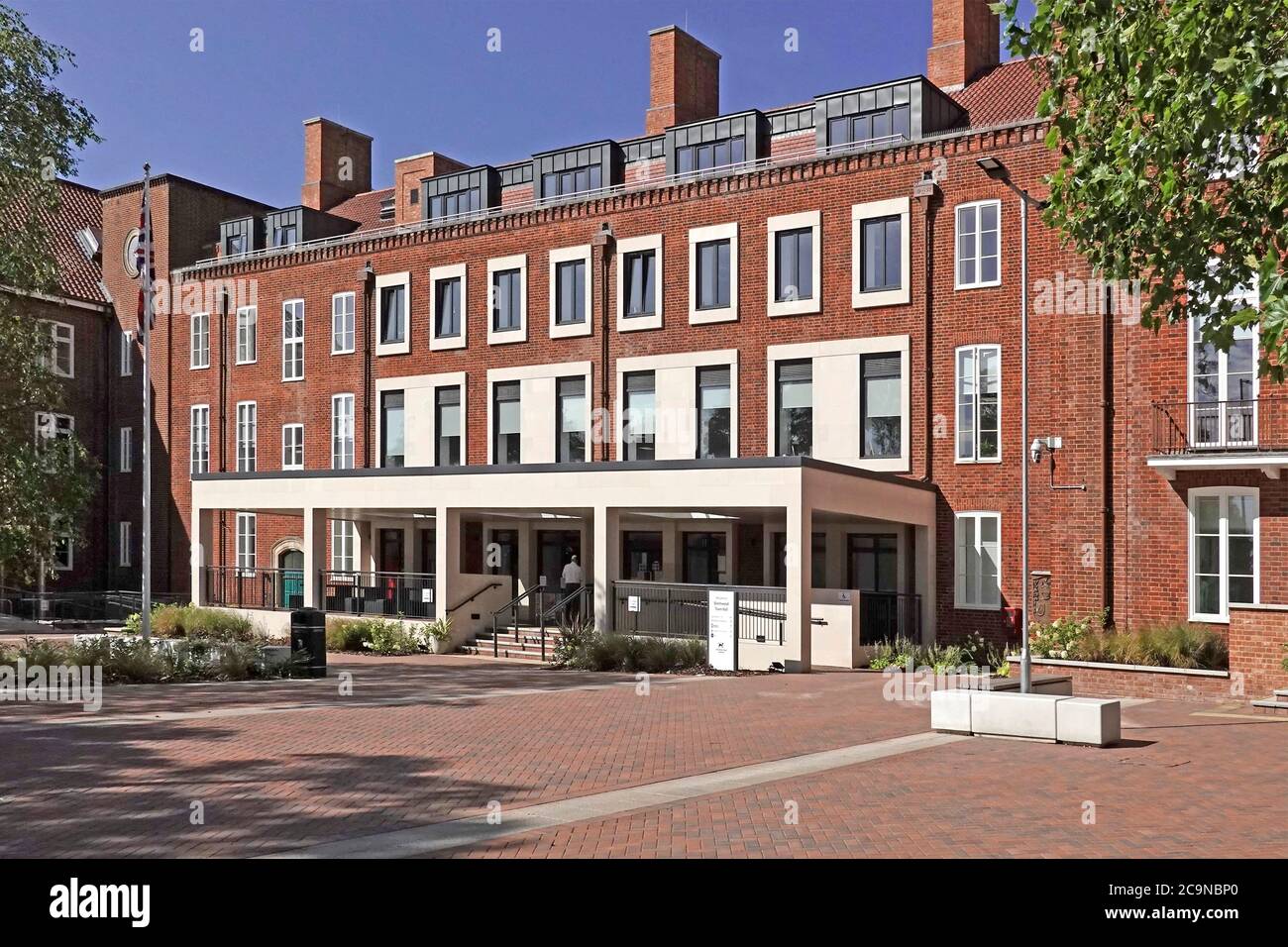 Summer view refurbished Brentwood Borough Council local authority town ...