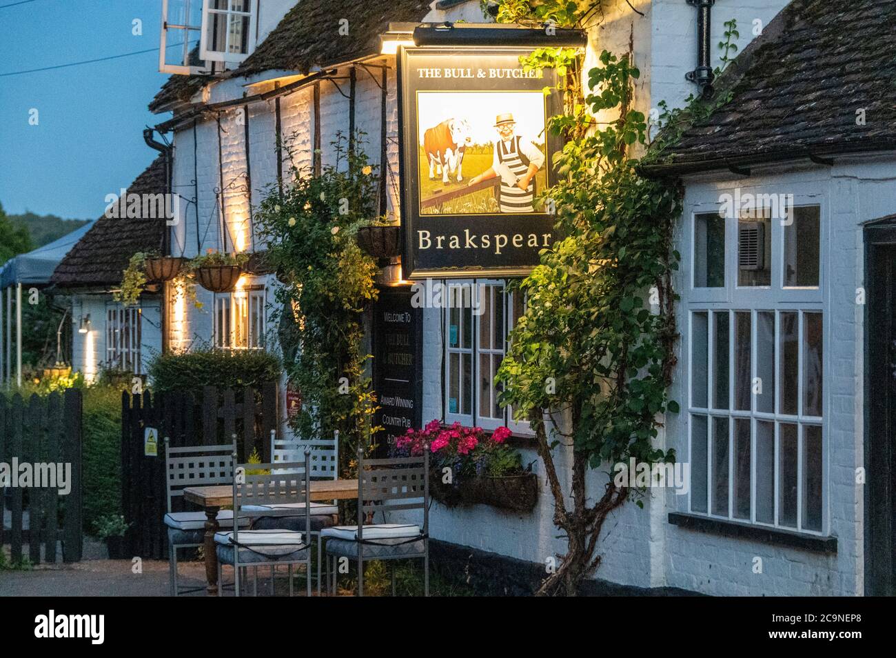 The late daylight summer evenings drawing to a close at the Bull and ...
