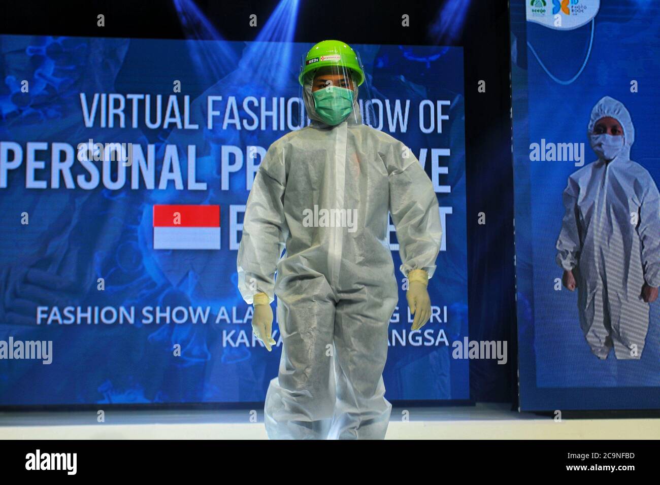 Yogyakarta, Indonesia. 01st Aug, 2020. Medical worker seen pose while ...