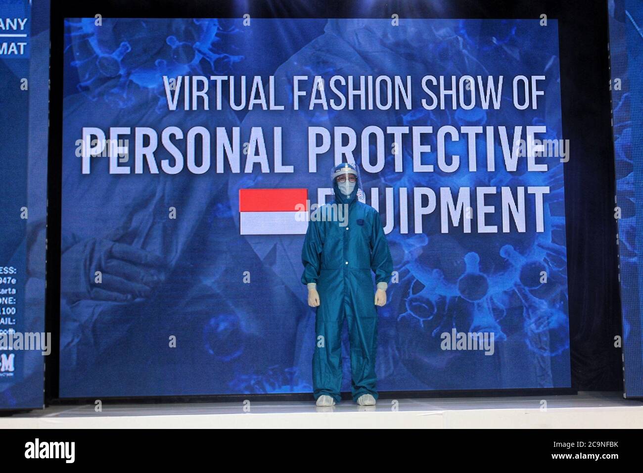 Yogyakarta, Indonesia. 01st Aug, 2020. A model walks the runway while ...