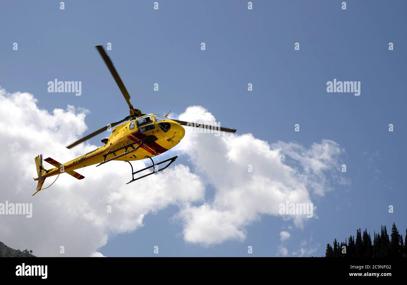 Hindu devotees visit during their pilgrimage from Baltal Base Camp to ...