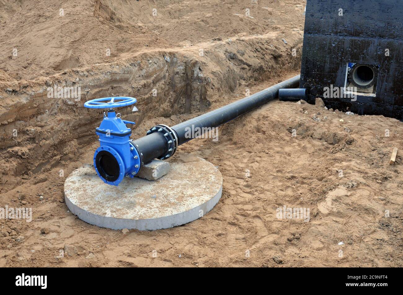 Water supply to the village on the outskirts Stock Photo - Alamy