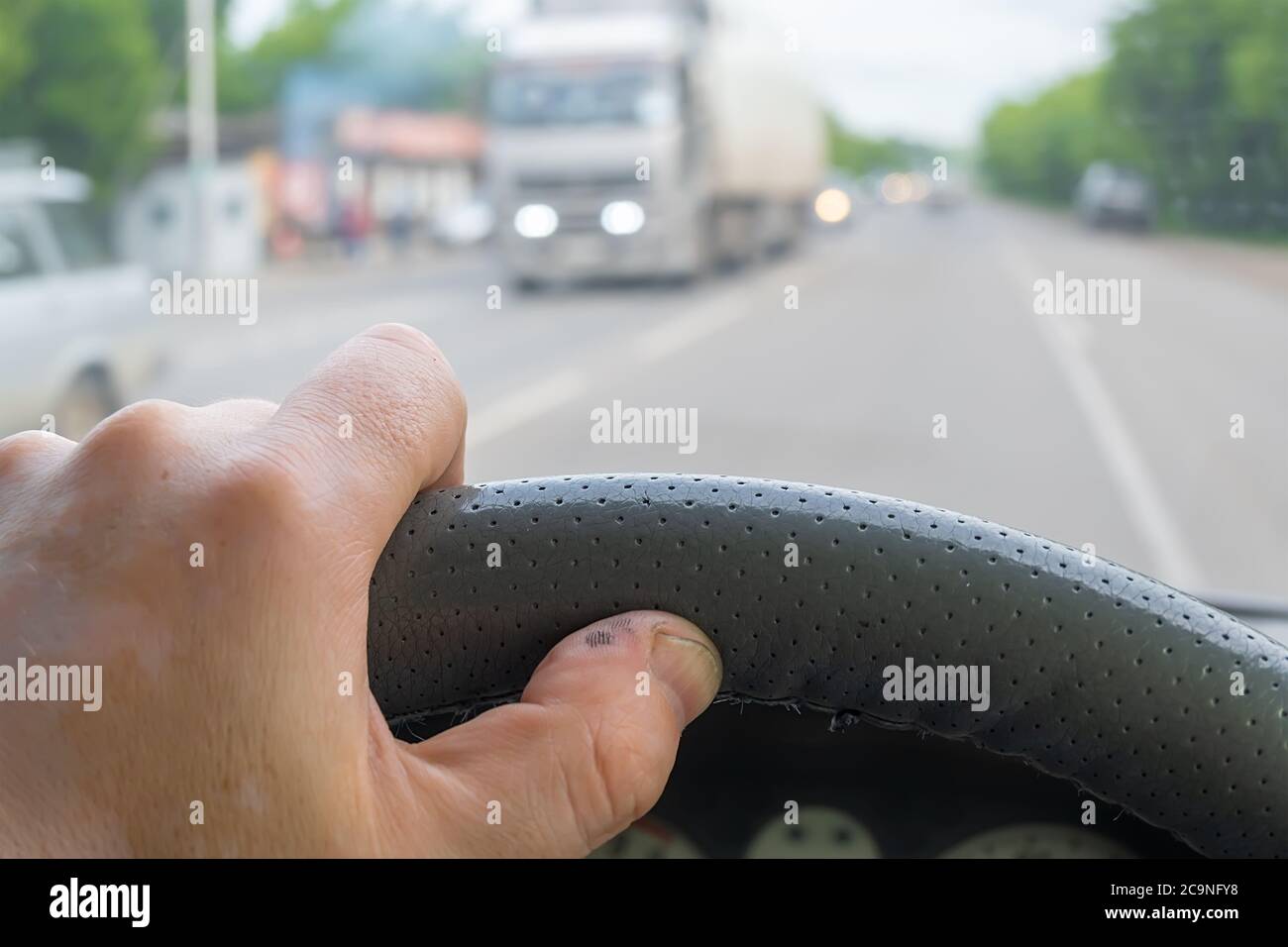 Passing driver hi-res stock photography and images - Alamy