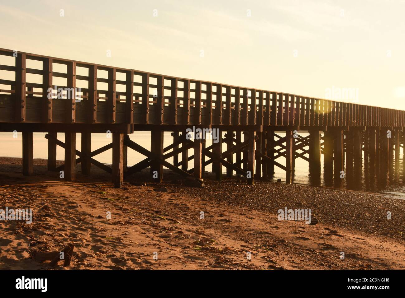 Beautiful view of Powder Point Bridge in Duxbury Stock Photo - Alamy