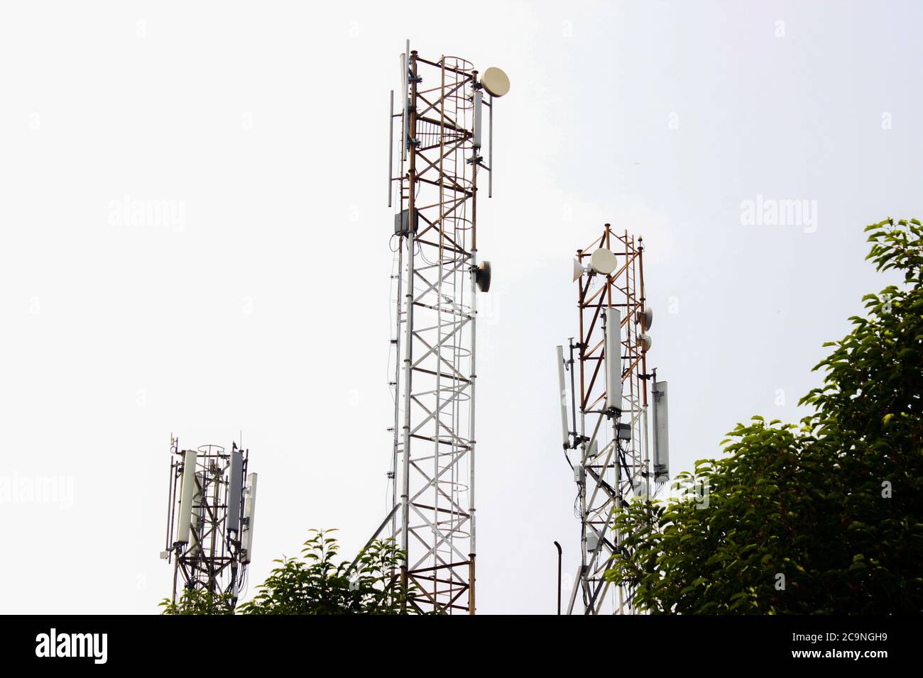 A picture of mobile communication tower Stock Photo - Alamy