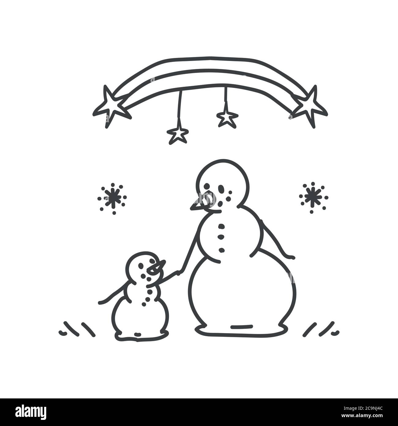 Winter Scenes Clipart Black And White
