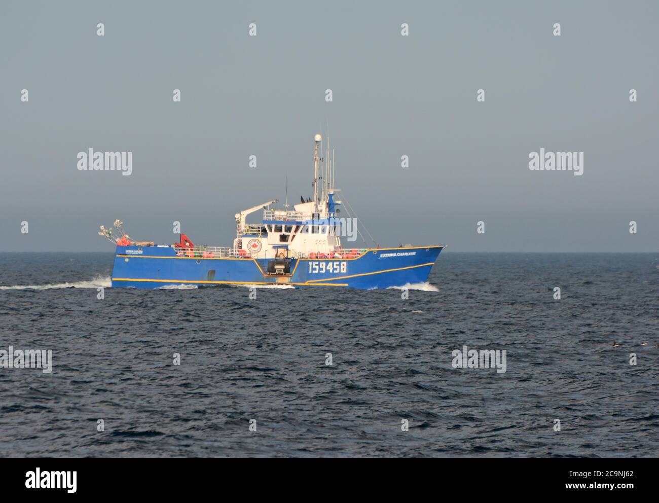 fishing boat Atlantic ocean Stock Photo - Alamy