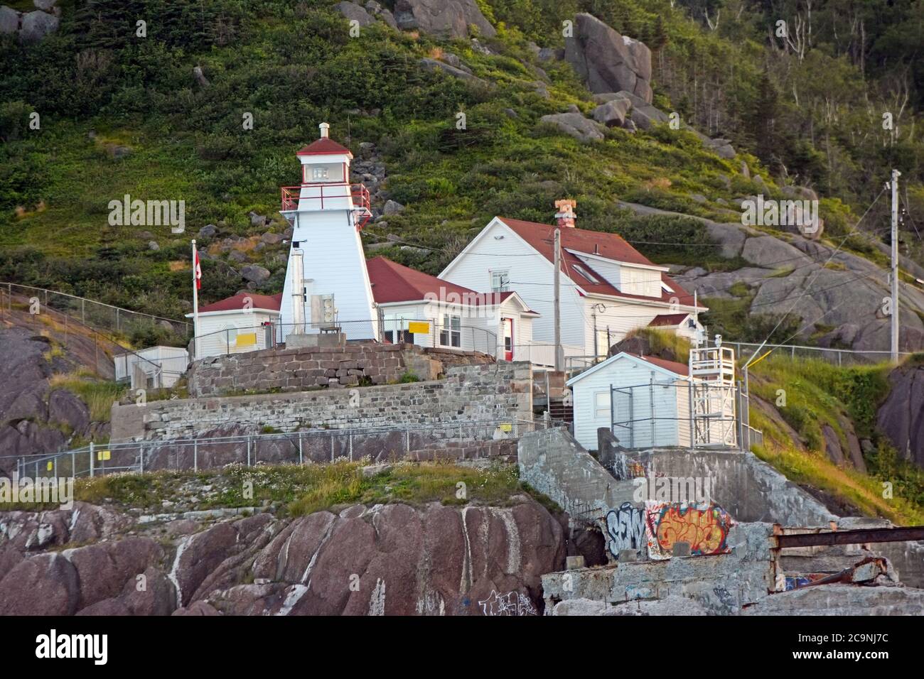 Fort Amherst Lighthouse, St. John's, Newfoundland Stock Photo - Alamy