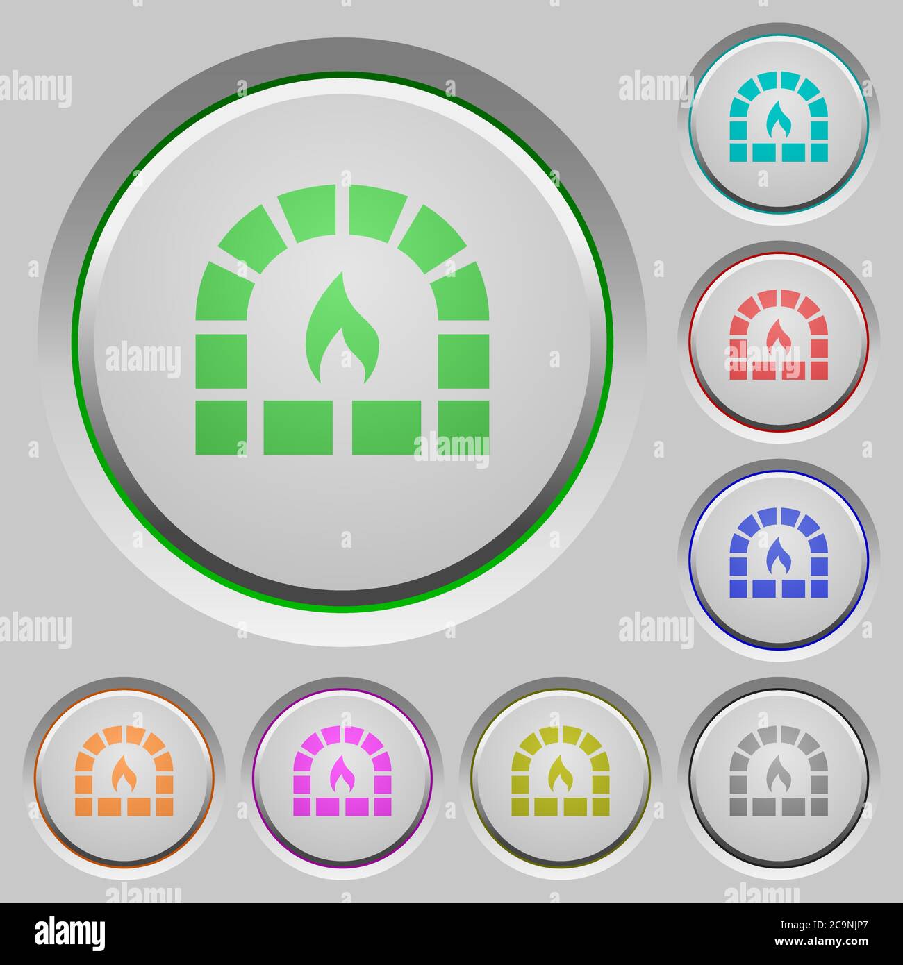 Traditional cooking on stone Stock Vector Images - Alamy