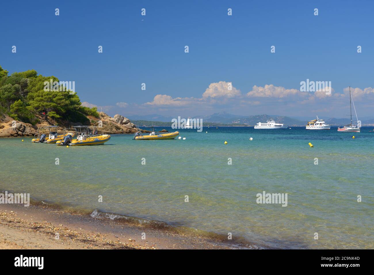 Porquerolles island The Courtade beach Stock Photo - Alamy