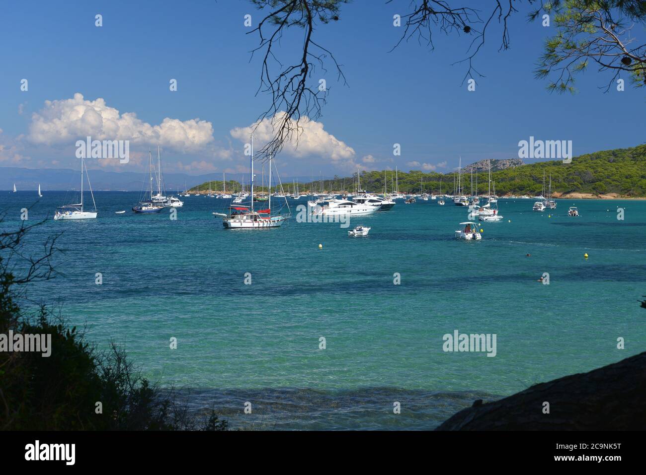 Porquerolles island The Courtade beach Stock Photo - Alamy