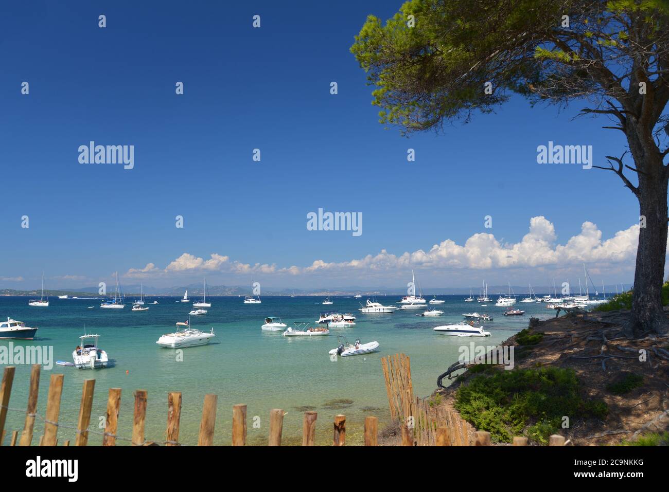 Porquerolles island The Notre Dame beach Stock Photo - Alamy