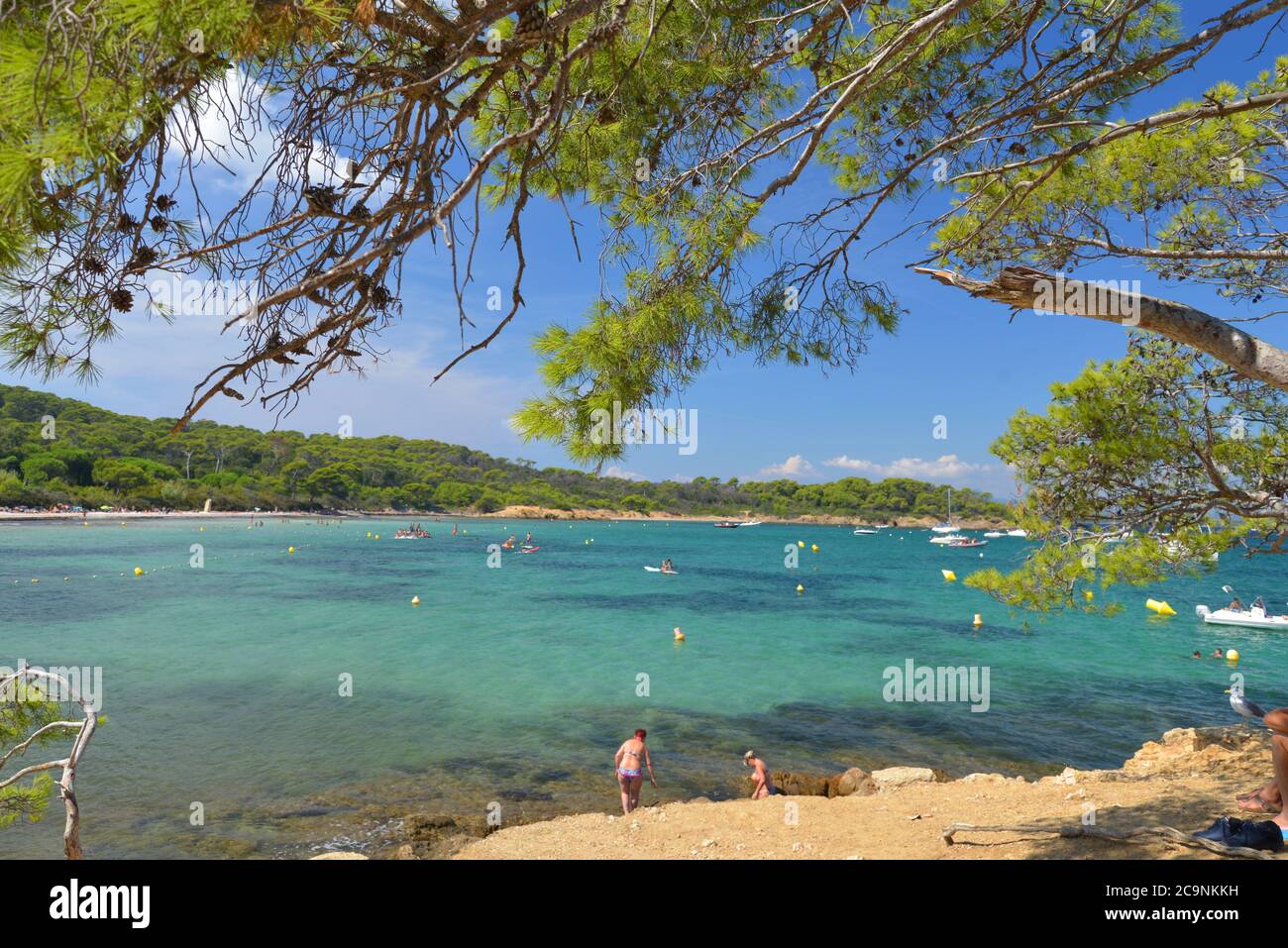 Porquerolles island The plage d'Argent beach Stock Photo - Alamy