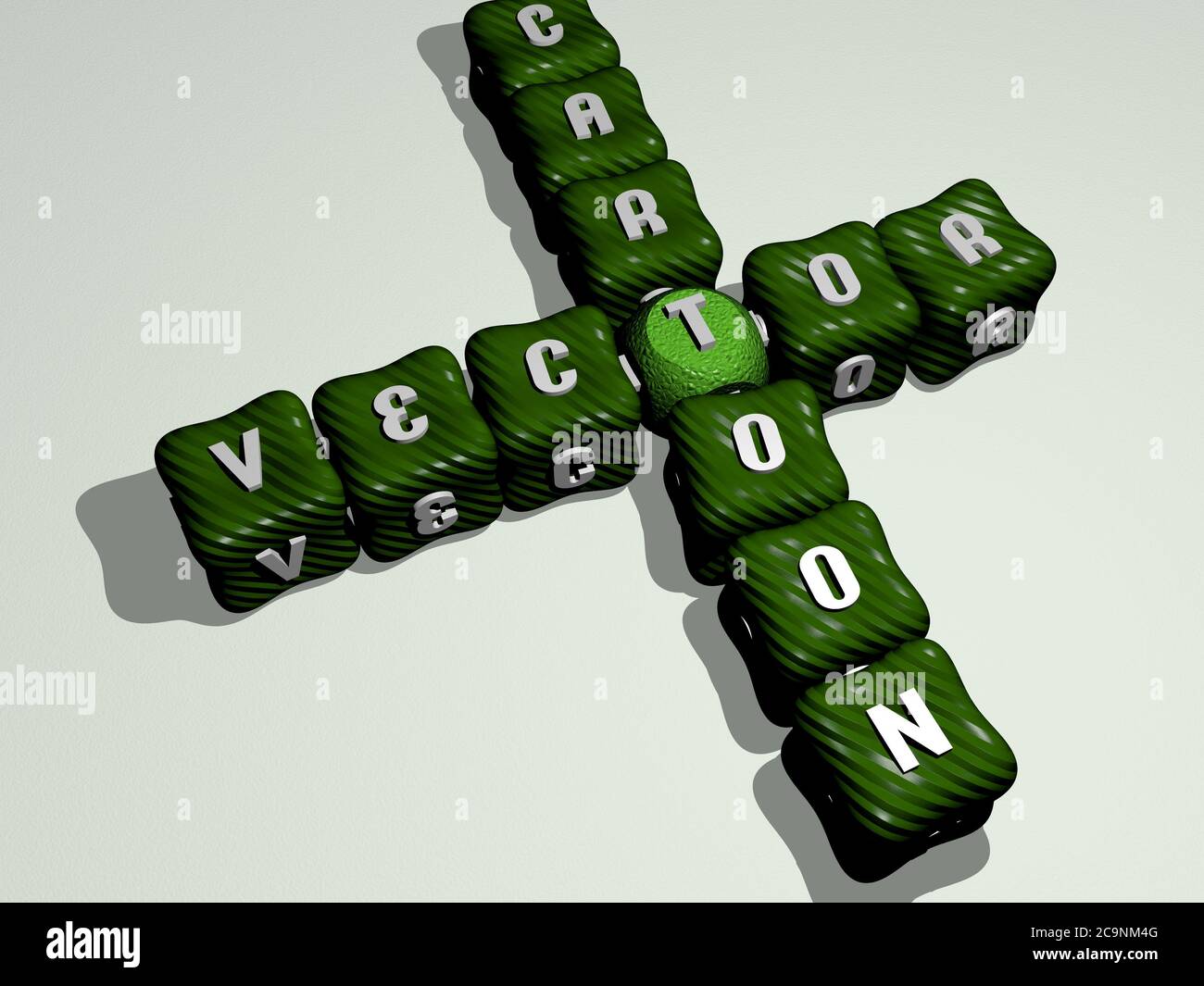vector cartoon combined by dice letters and color crossing for the ...