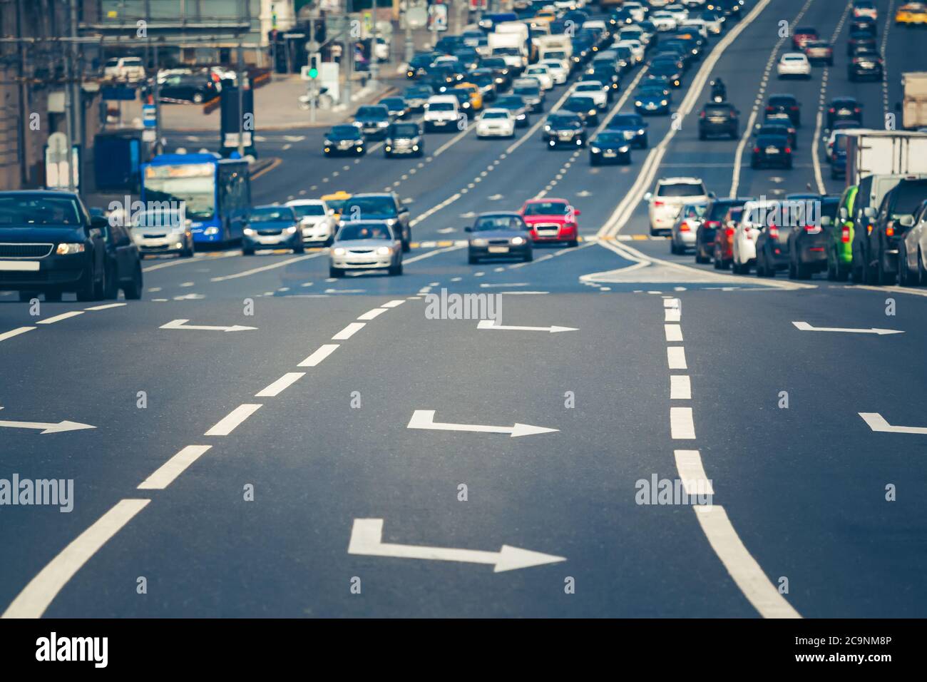 Traffic on highway in moscow hi-res stock photography and images - Alamy