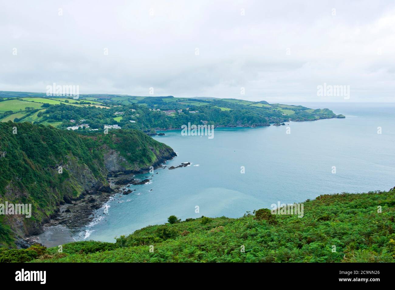 View from Little Hangman, Combe Martin, Devon, England Stock Photo - Alamy