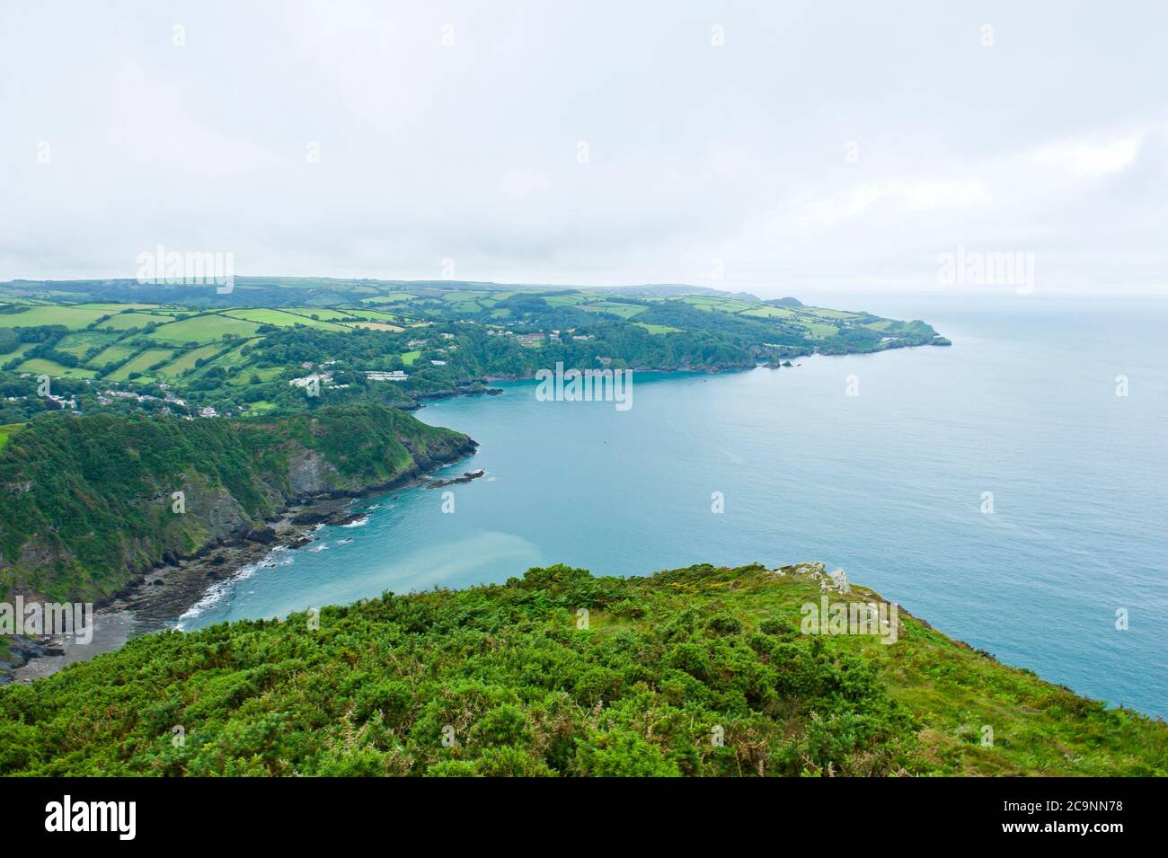 View from Little Hangman, Combe Martin, Devon, England Stock Photo - Alamy