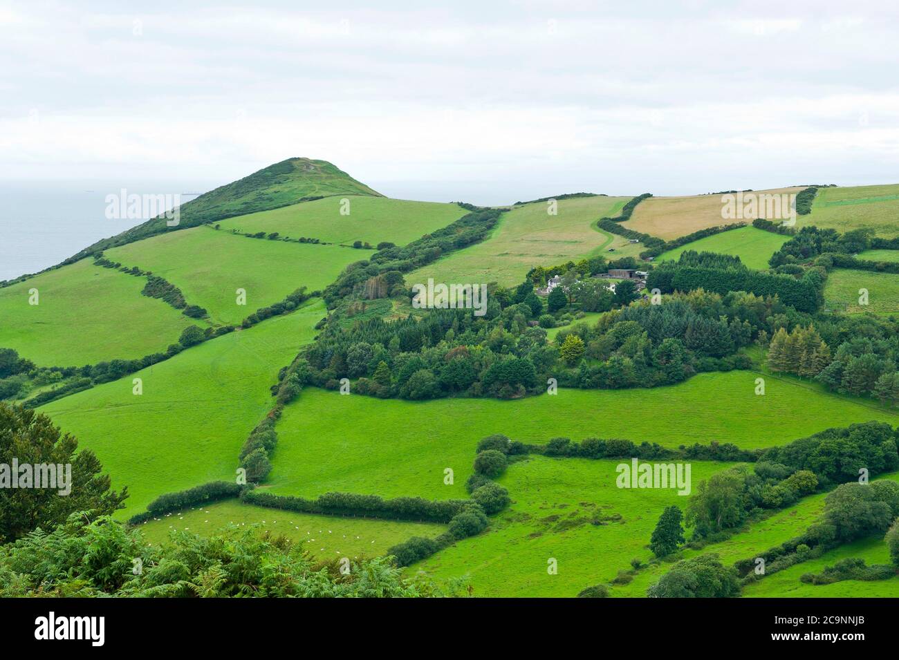 View toward Little Hangman, Combe Martin, Devon, England Stock Photo ...