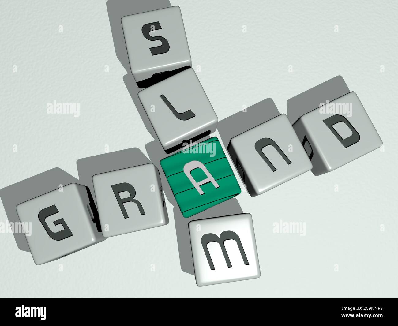 crosswords of congratulations: GRAND SLAM arranged by cubic letters on ...