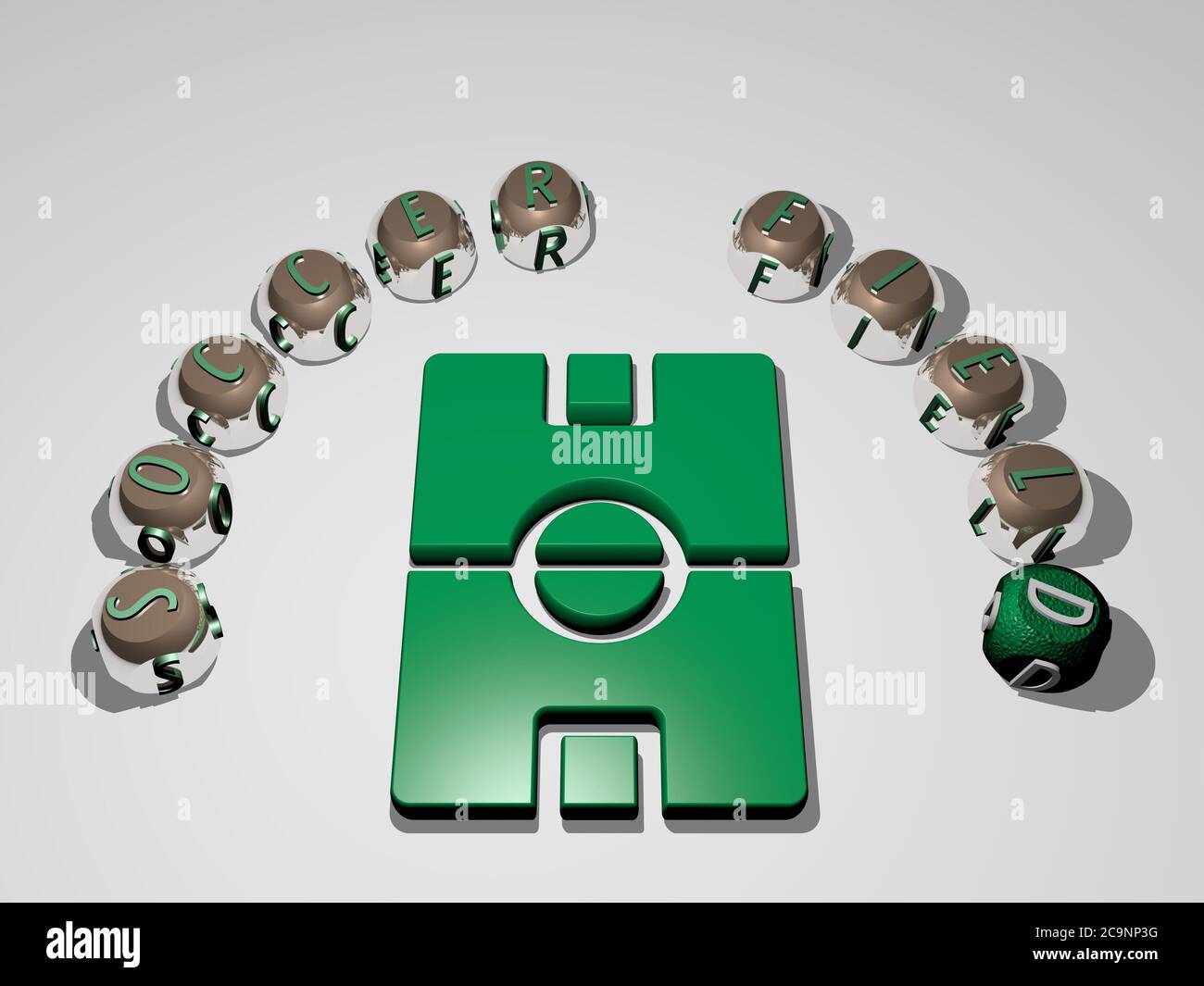 Football Field Font Letters