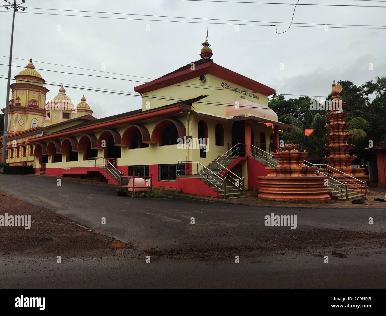 Hindu Temples of Arpora Stock Photo - Alamy