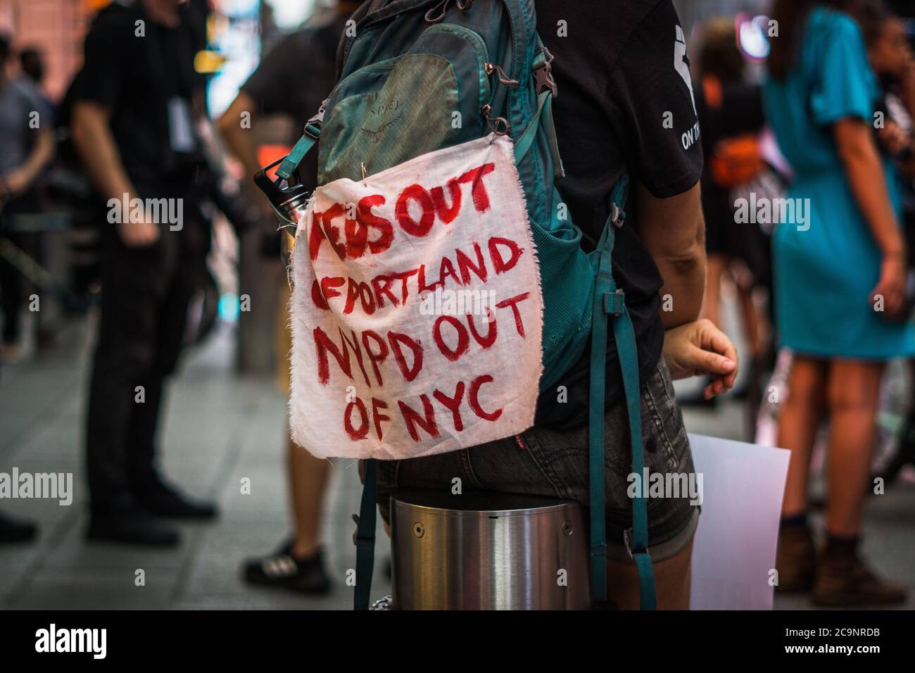 Rev. Kevin McCall and the Crisis Action Center lead a march from Times ...