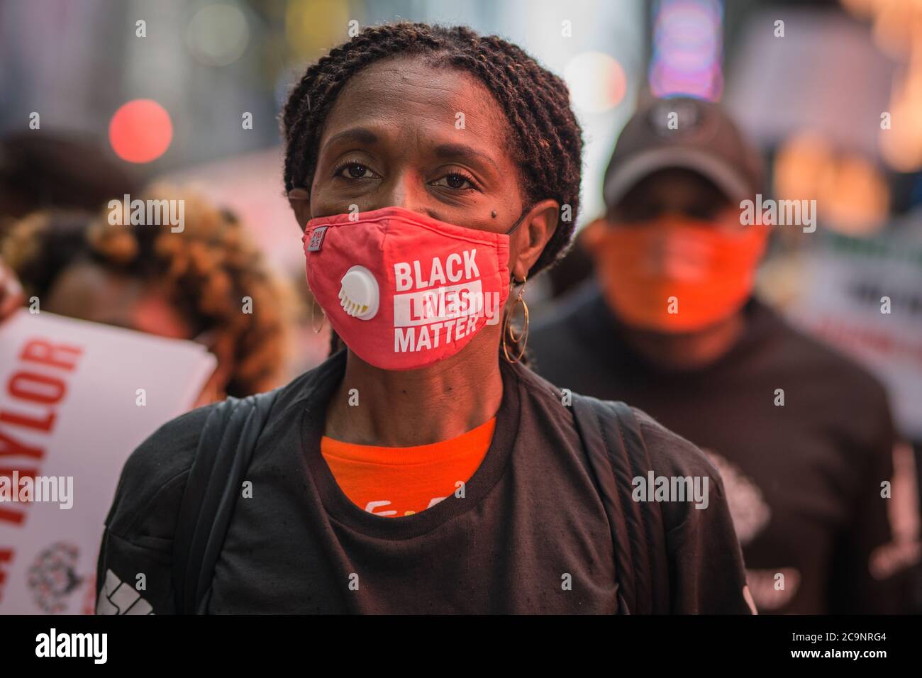 Rev. Kevin McCall and the Crisis Action Center lead a march from Times ...
