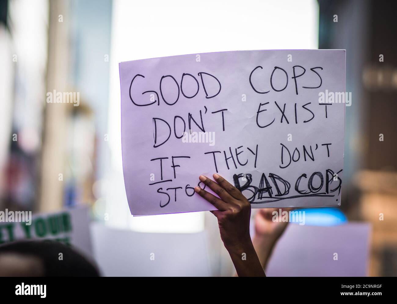 Rev. Kevin McCall and the Crisis Action Center lead a march from Times ...