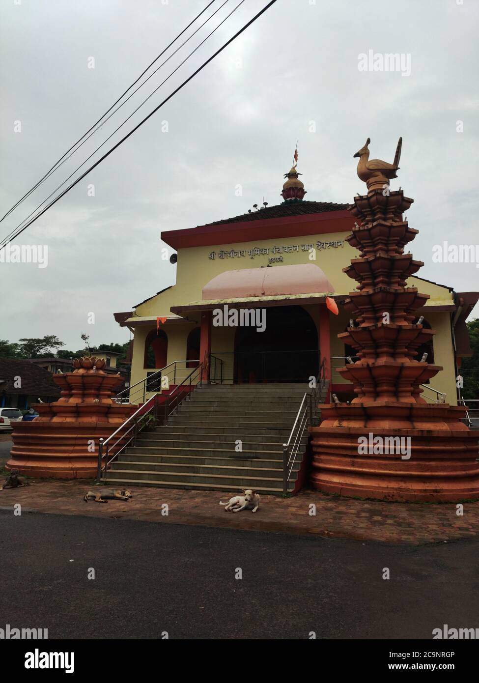 Hindu temples of arpora hi-res stock photography and images - Alamy