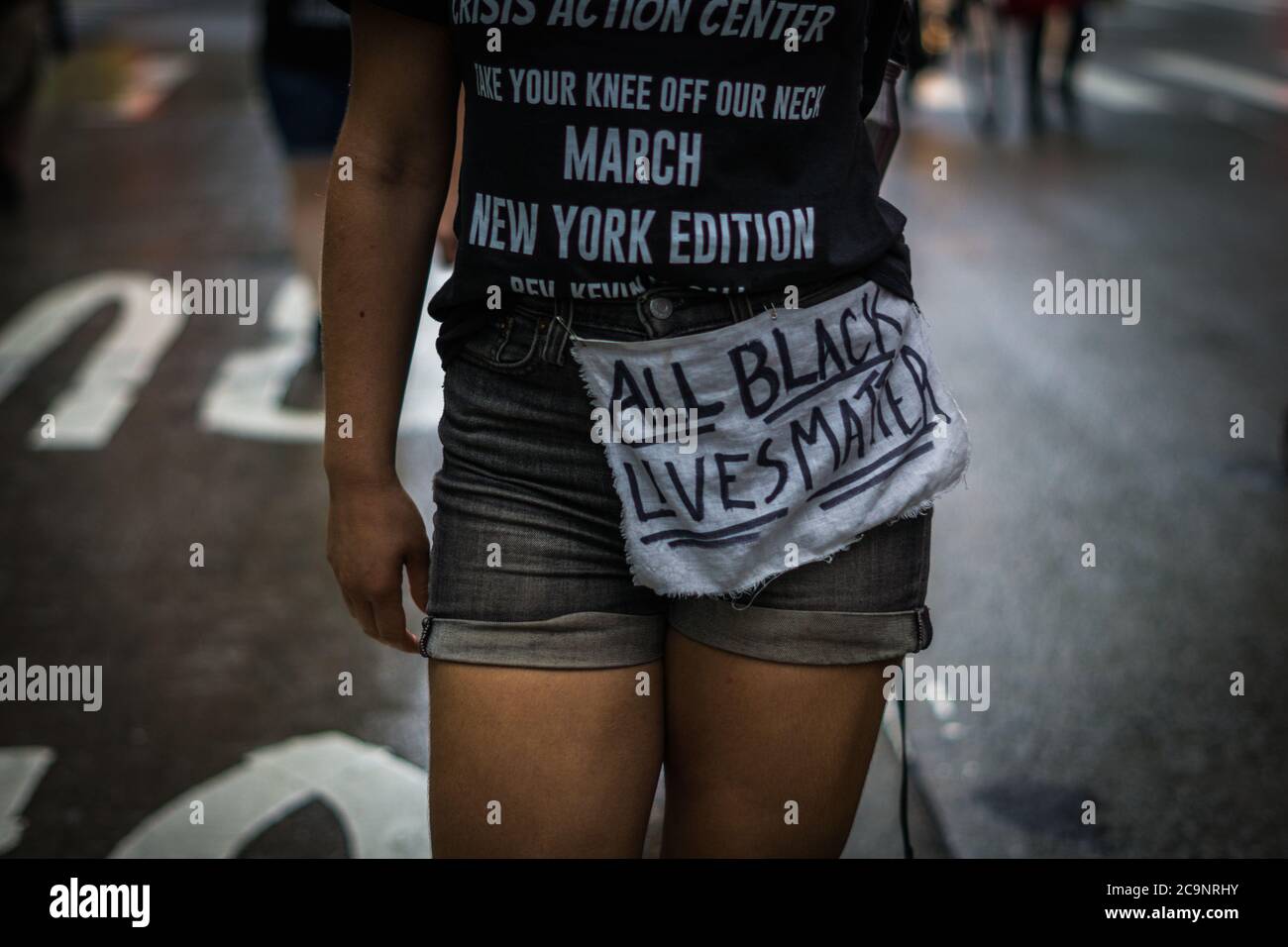 Rev. Kevin McCall and the Crisis Action Center lead a march from Times ...