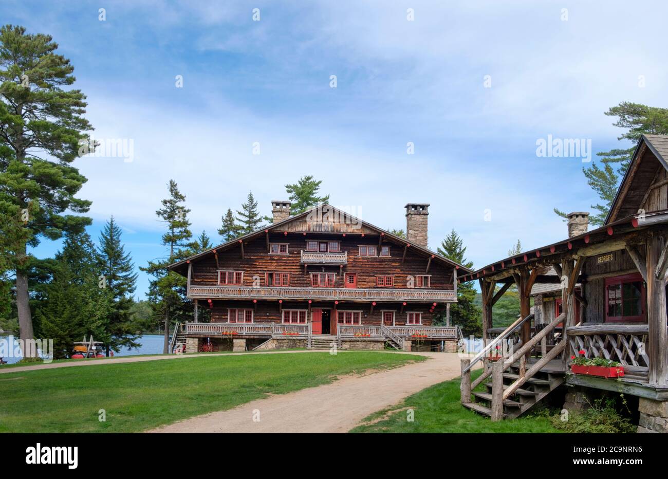 Main Lodge circa 1897, Great Camp Sagamore -former Vanderbilt Home ...