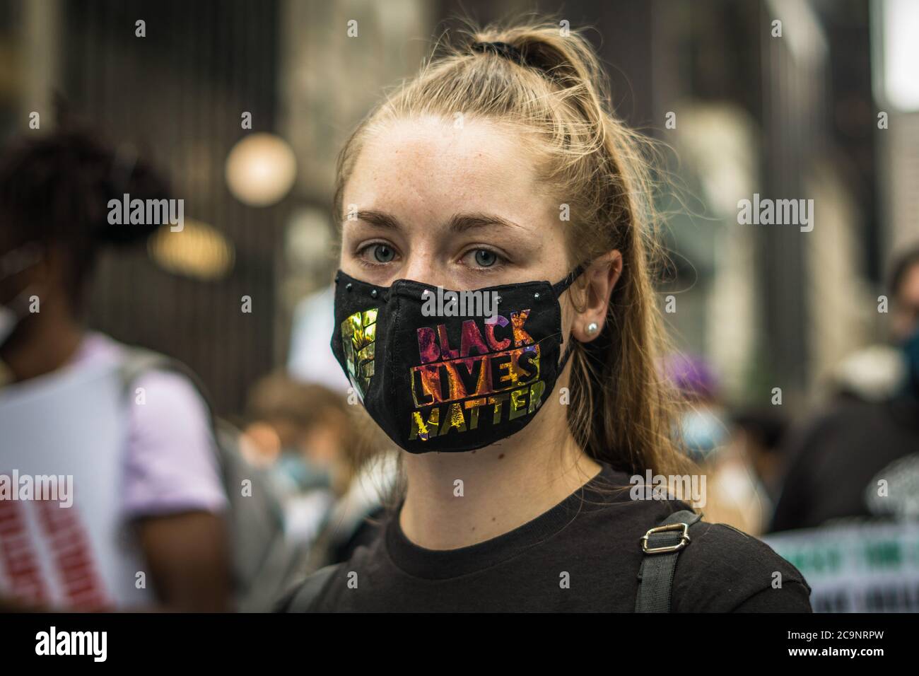 Rev. Kevin McCall and the Crisis Action Center lead a march from Times ...