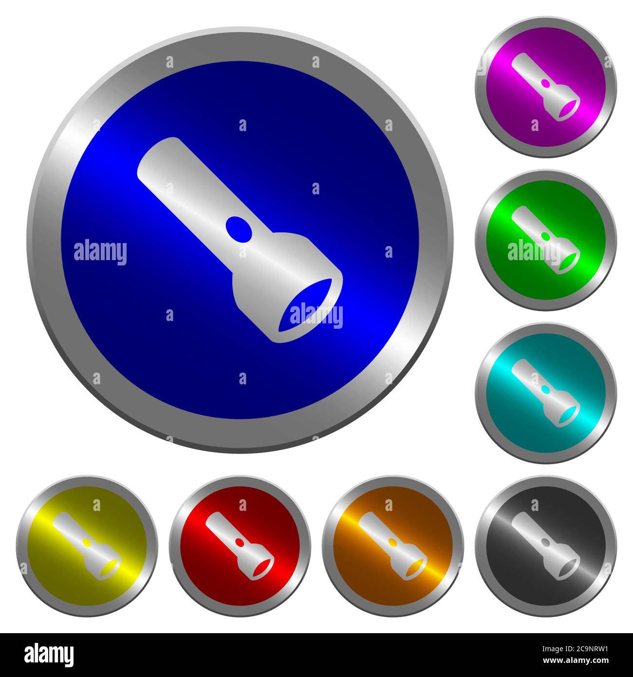 Flashlight shining vector Stock Vector Images - Alamy