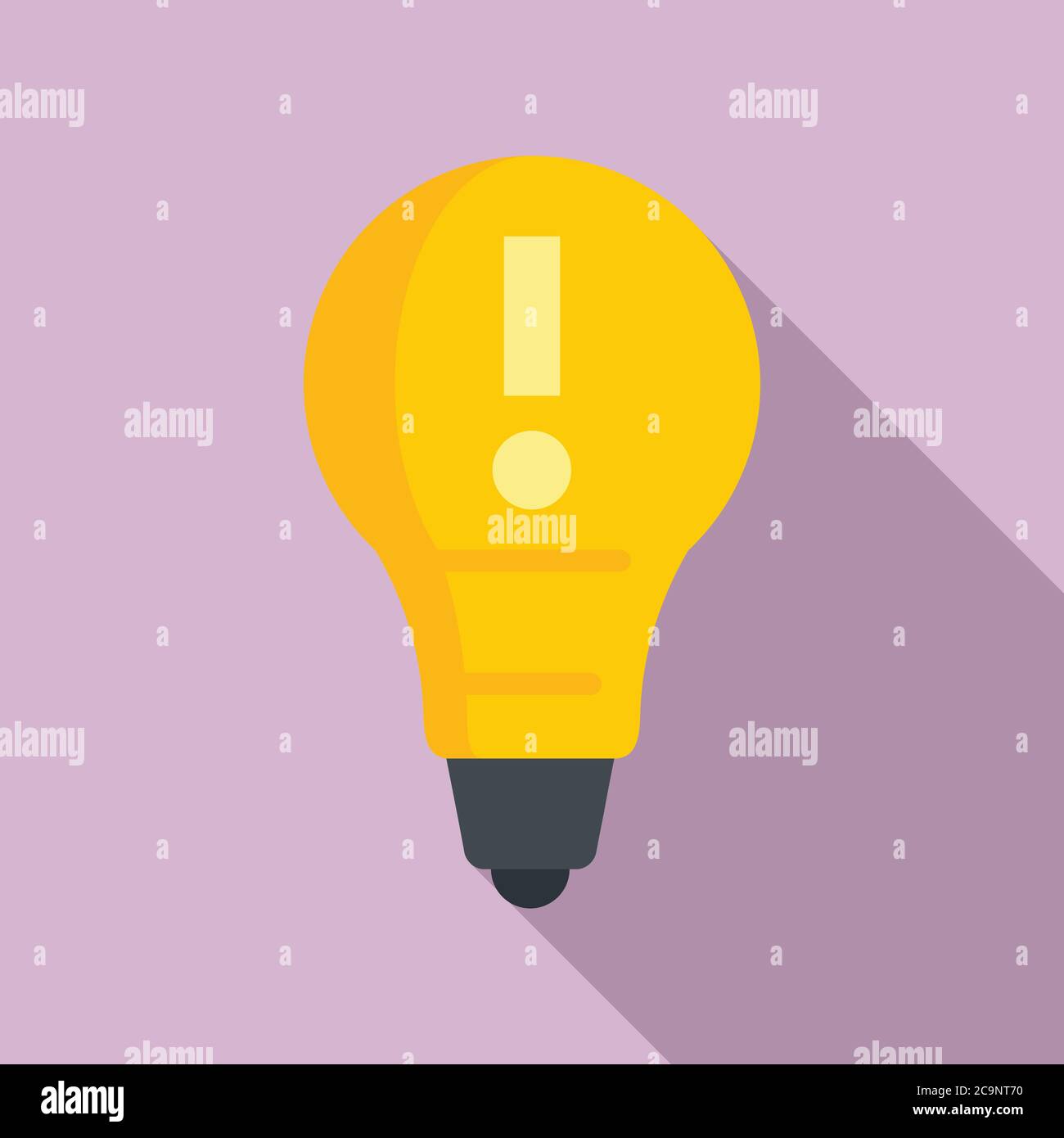 Modern bulb idea icon. Flat illustration of modern bulb idea vector ...