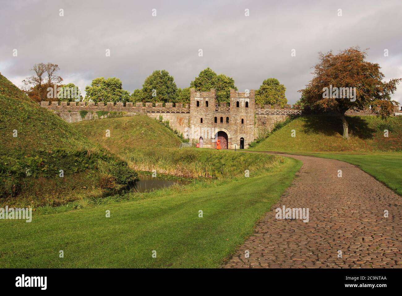 North Gate of Cardiff Castle in the heart of capital city Cardiff ...