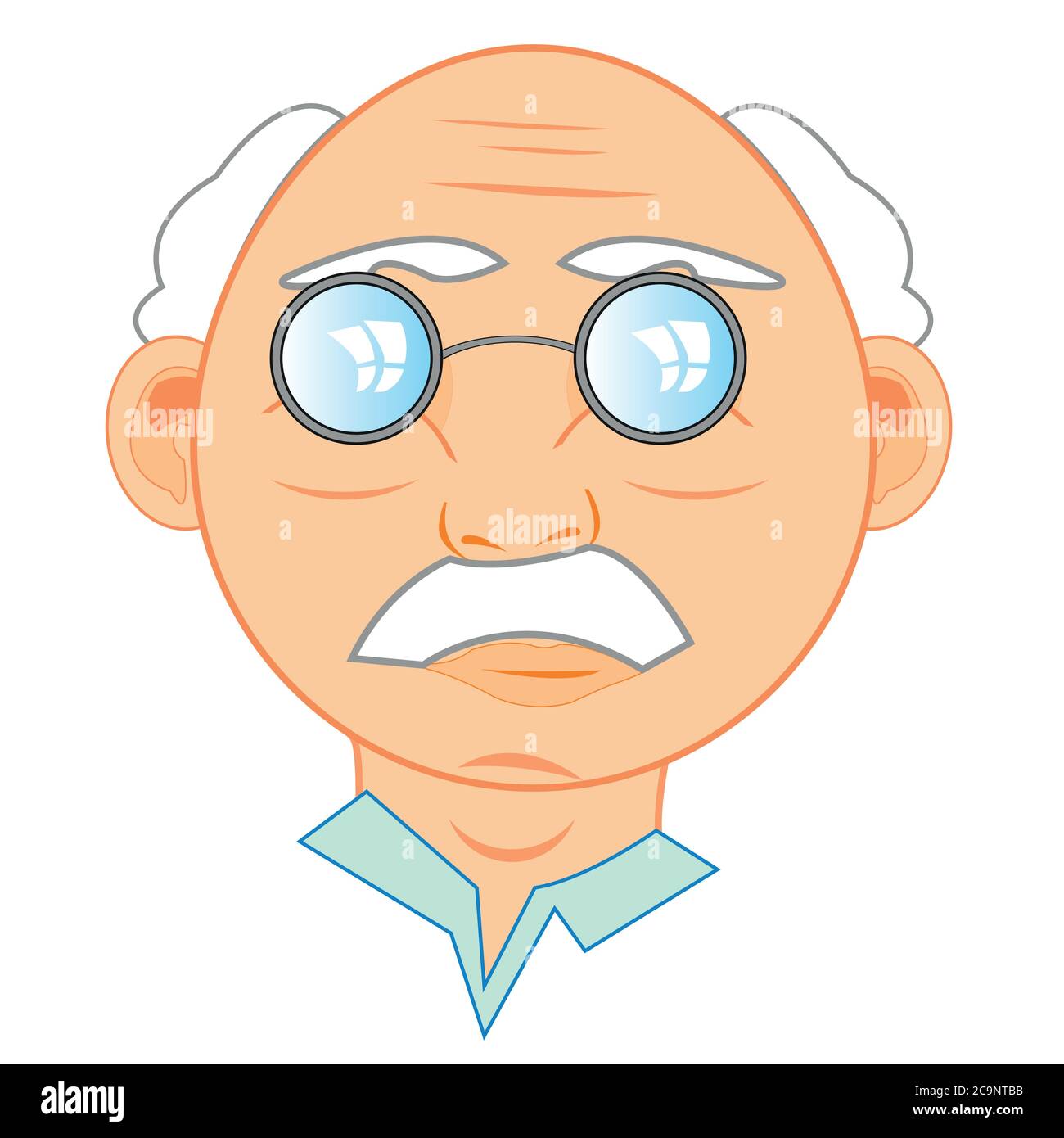 Vector illustration of the person elderly men Stock Vector Image & Art ...