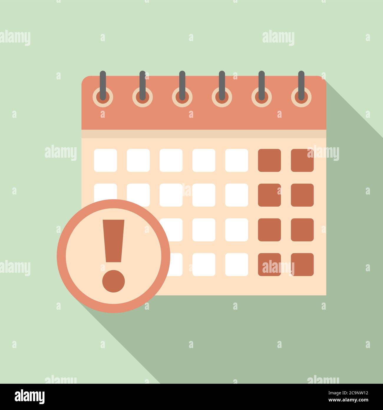 Calendar date innovation icon. Flat illustration of calendar date ...