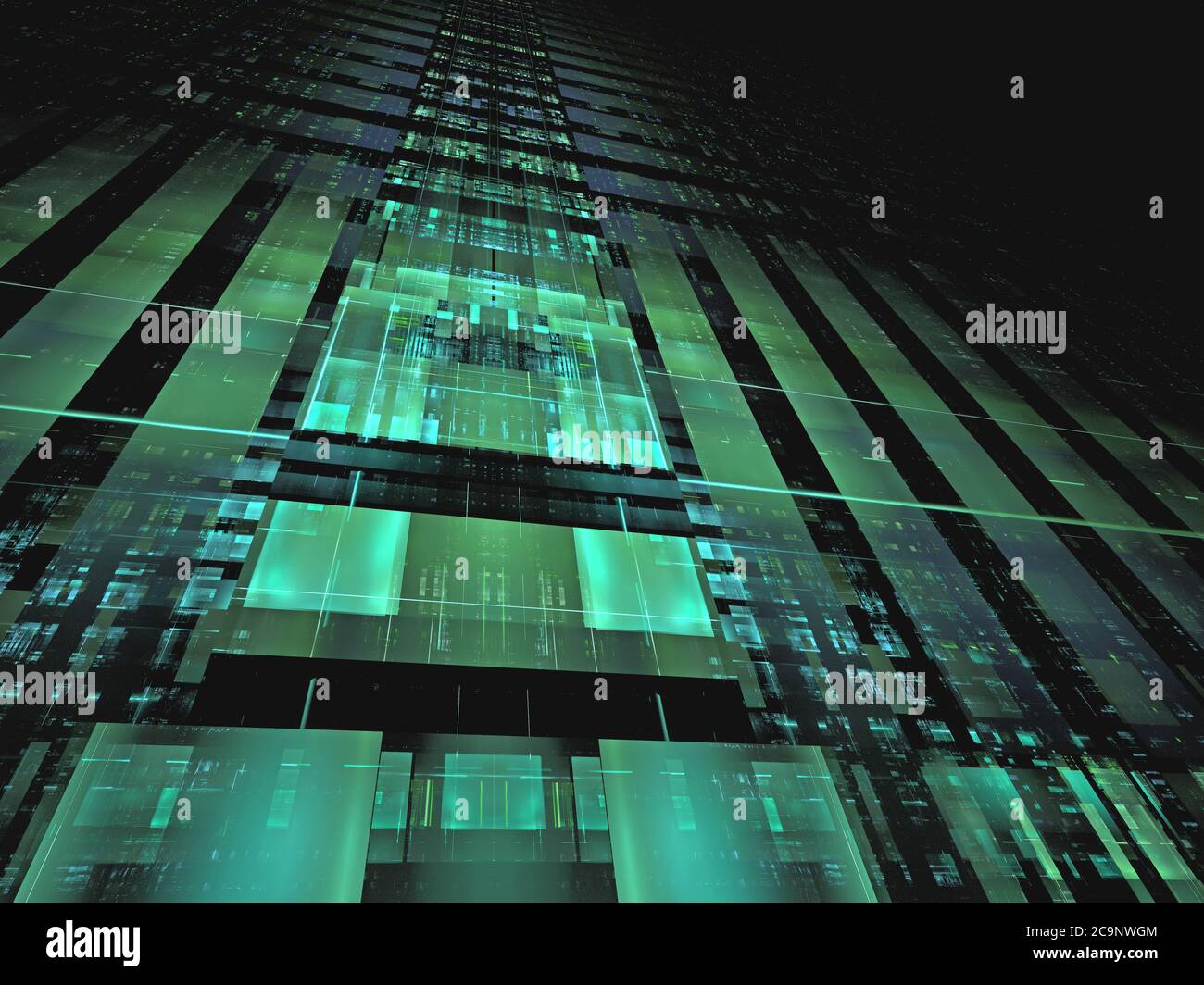 Fractal City Design - 3 dimensional graphic design structures for the ...