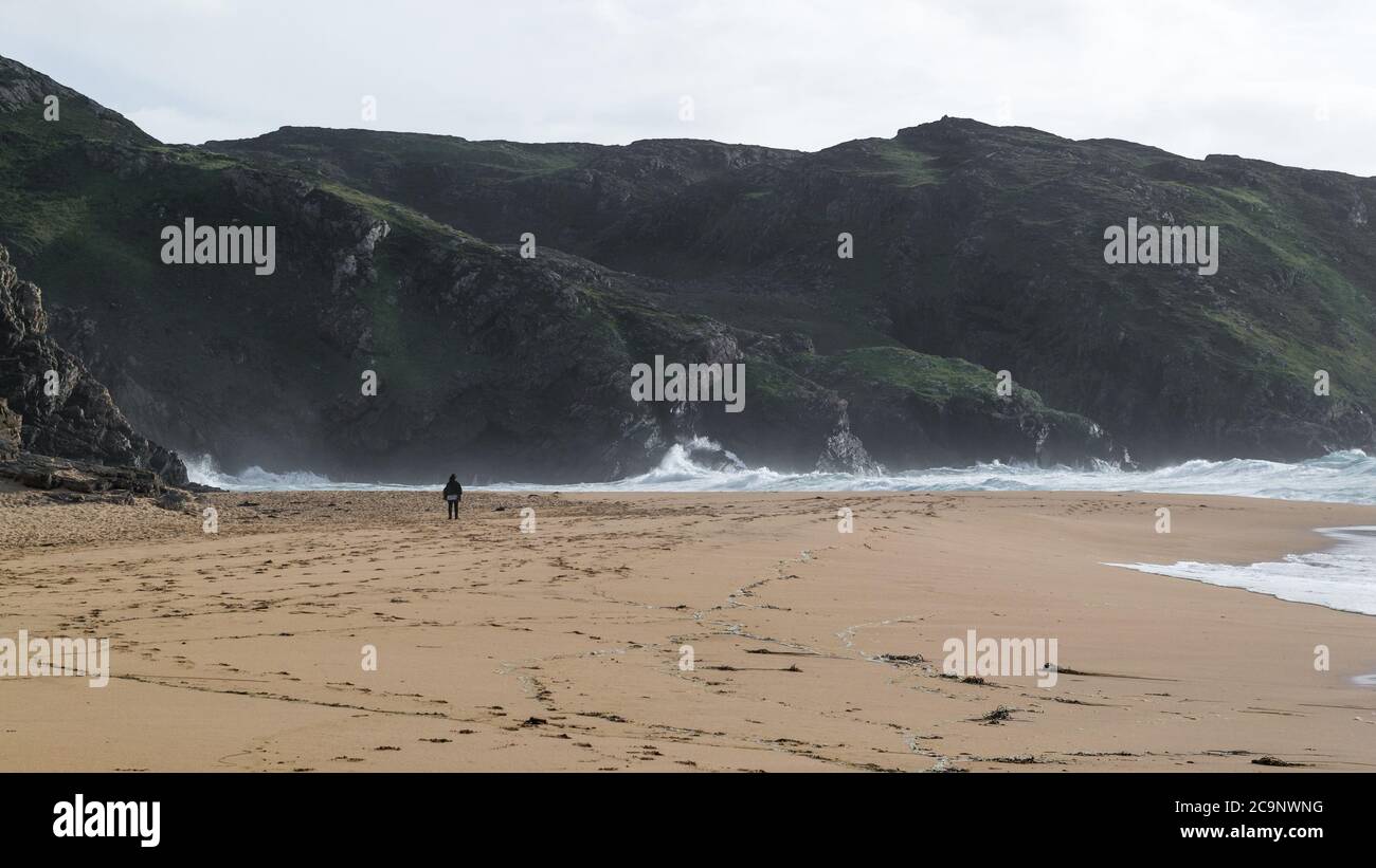 Murder Hole Beach, Boyeeghter bay, Melmore, Donegal, Ireland. Wild ...