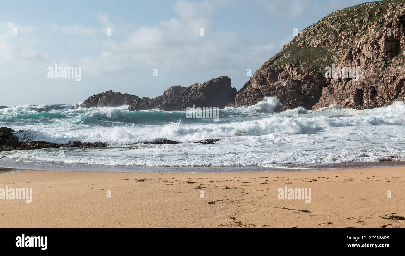 Murder Hole Beach, Boyeeghter bay, Melmore, Donegal, Ireland. Wild ...